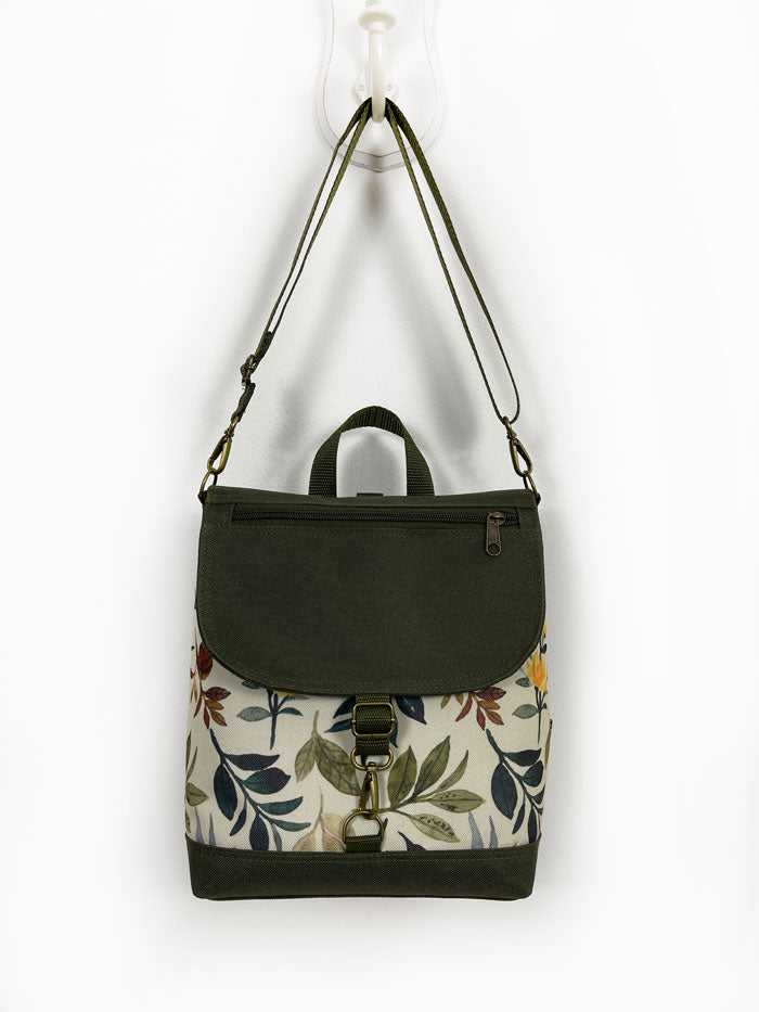 Green Cottagecore Backpack for Women