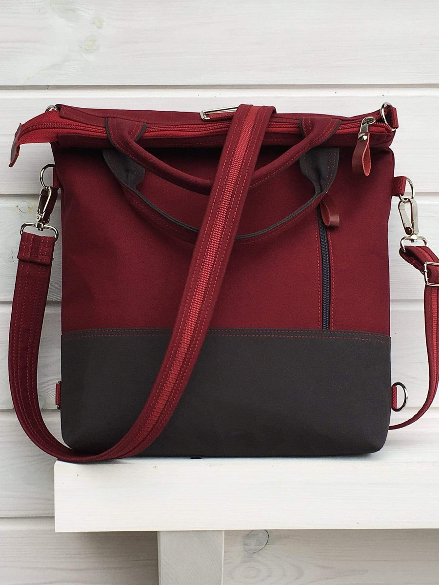 Convertible Messenger Cross Body Backpack | Aris Bags